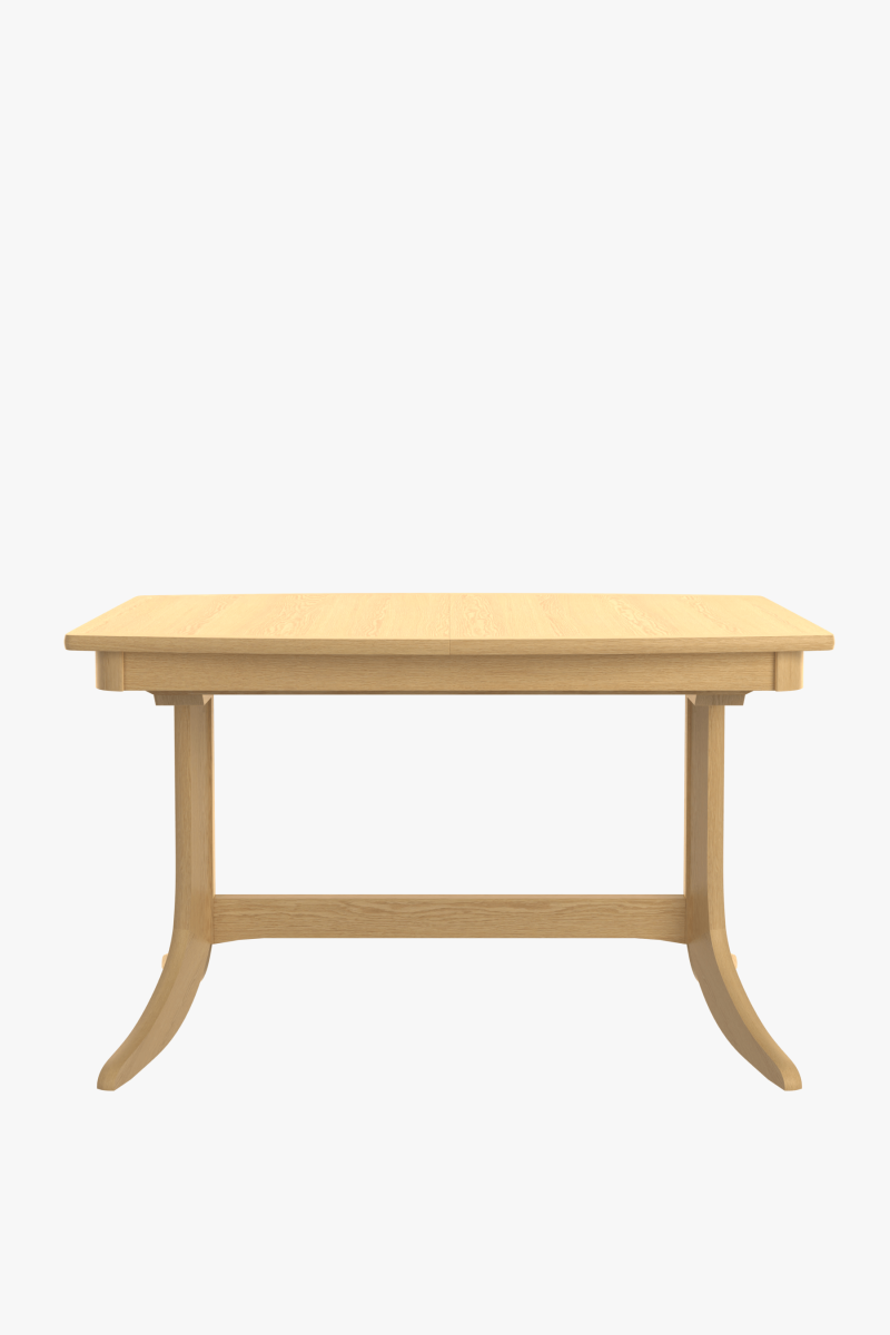 Shadows Small Rectangular Pedestal Dining Table (Oak) – Qualita Ltd