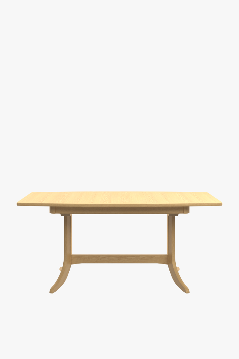 Shadows Small Rectangular Pedestal Dining Table (Oak) – Qualita Ltd