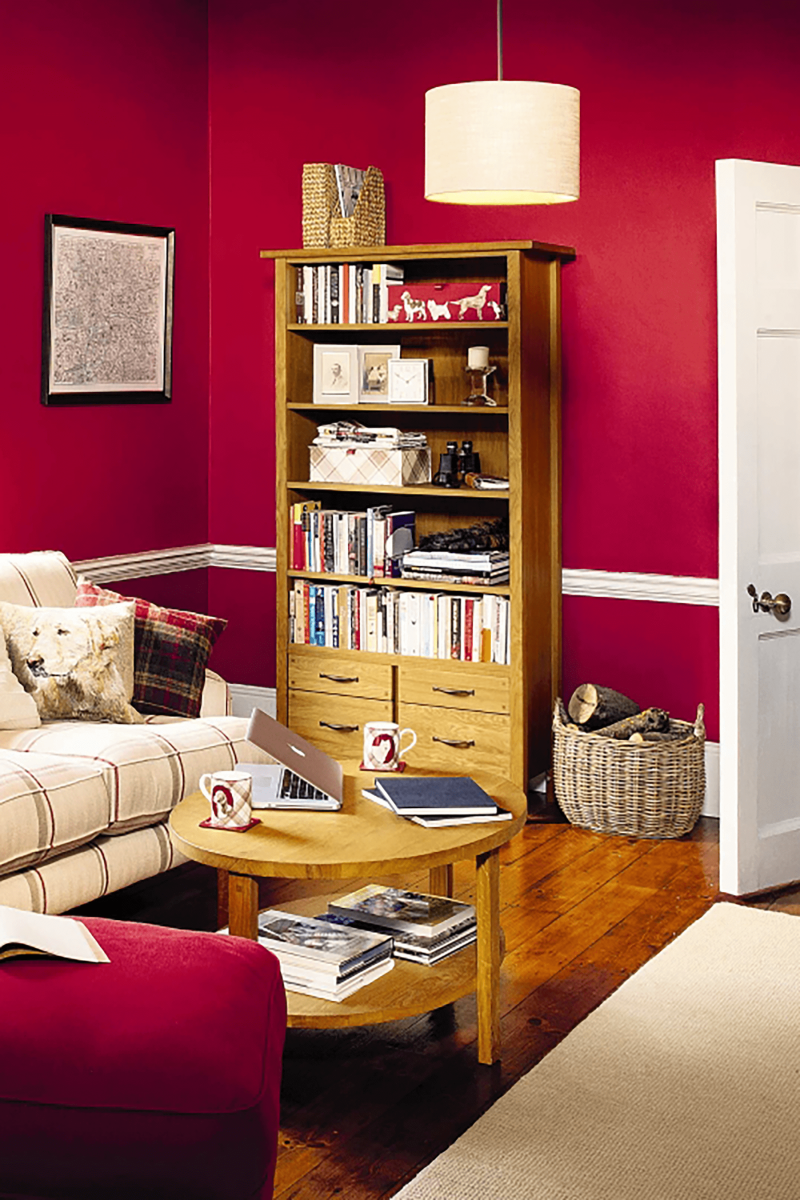 Milton 4 Drawer Single Bookcase (Oak) – Qualita Ltd