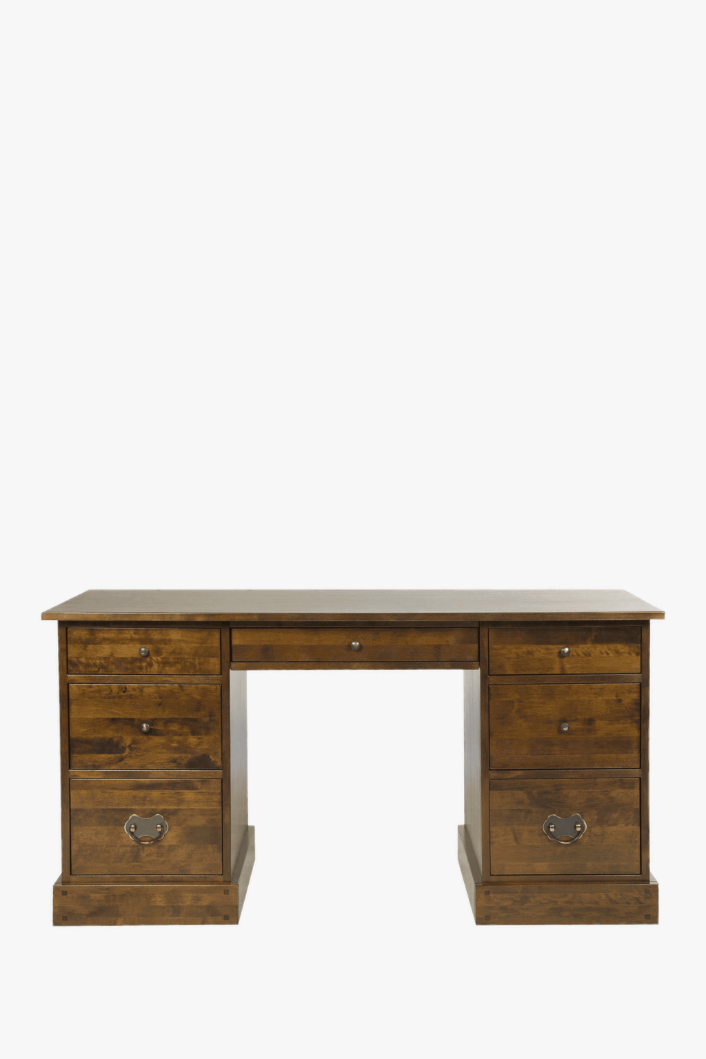 Garrat 7 Drawer Desk (Dark Chestnut) – Qualita Ltd