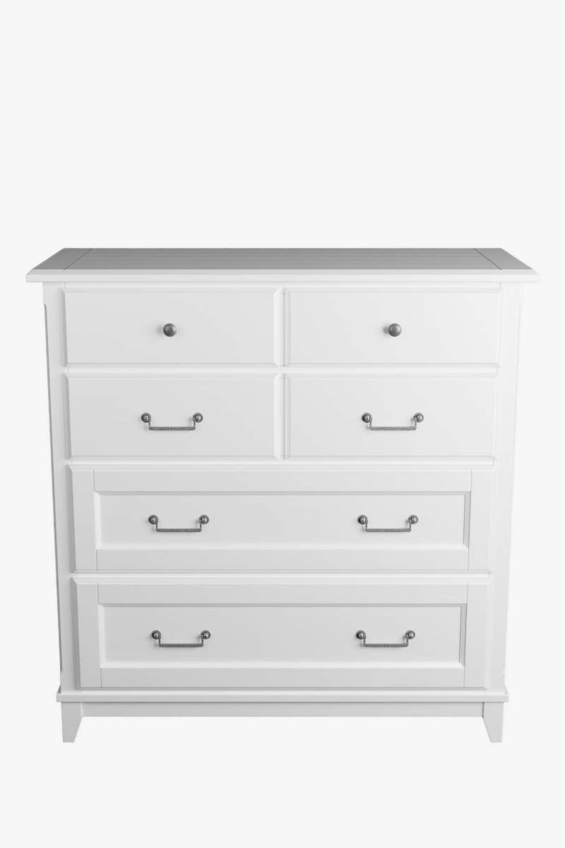 Devon 4+2 Drawer Chest (White) – Qualita Ltd