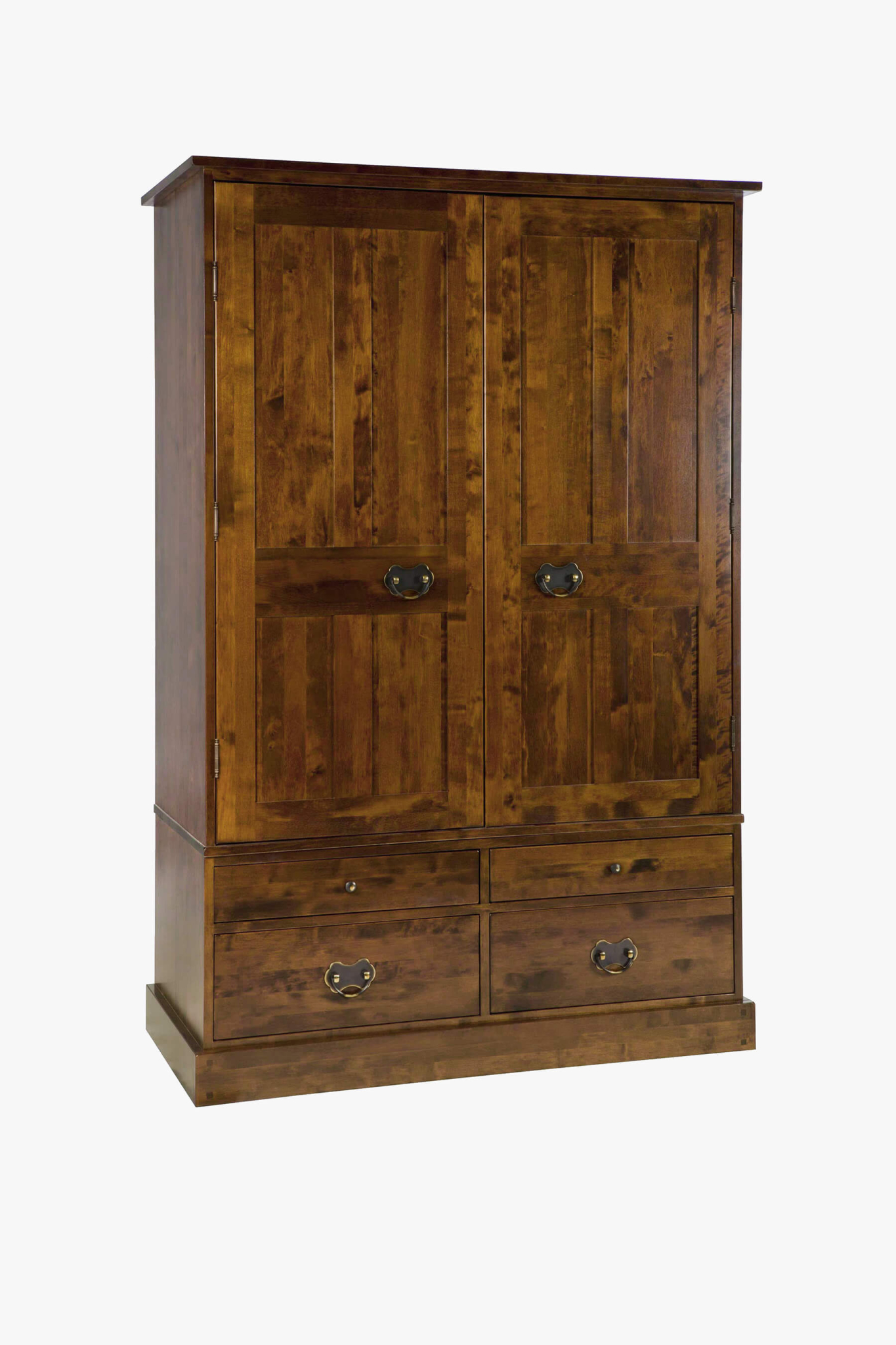 Garrat 2 Door 4 Drawer Wardrobe (Dark Chestnut) – Qualita Ltd