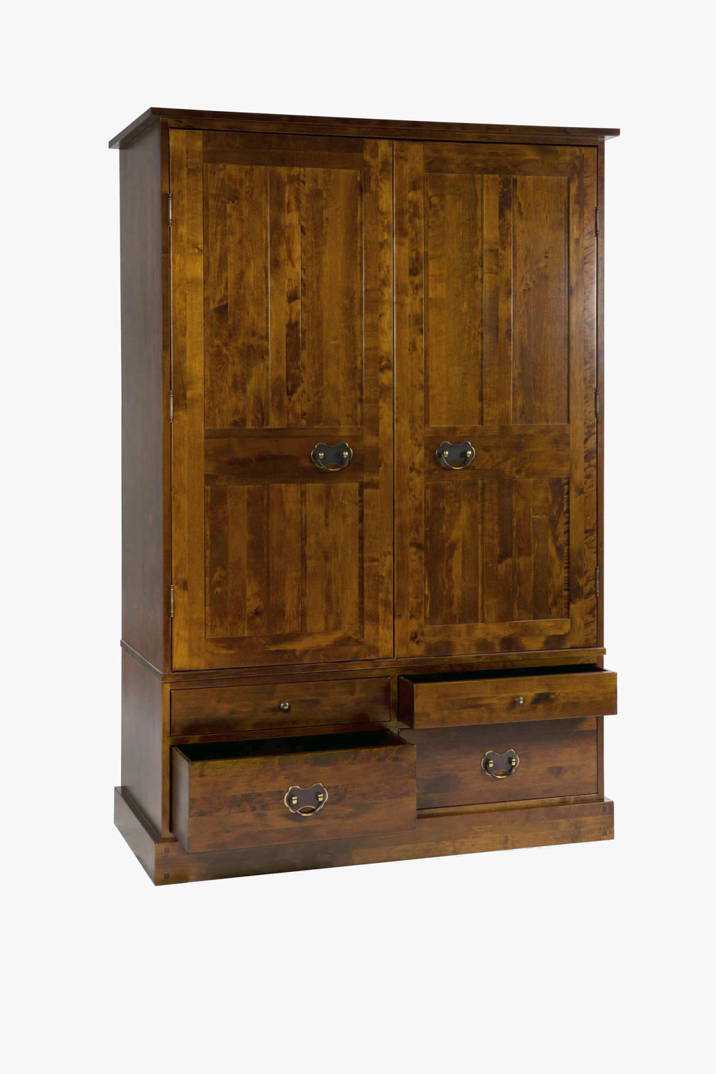 Garrat 2 Door 4 Drawer Wardrobe (Dark Chestnut) – Qualita Ltd