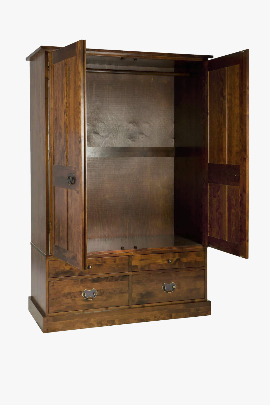 Garrat 2 Door 4 Drawer Wardrobe (Dark Chestnut) – Qualita Ltd