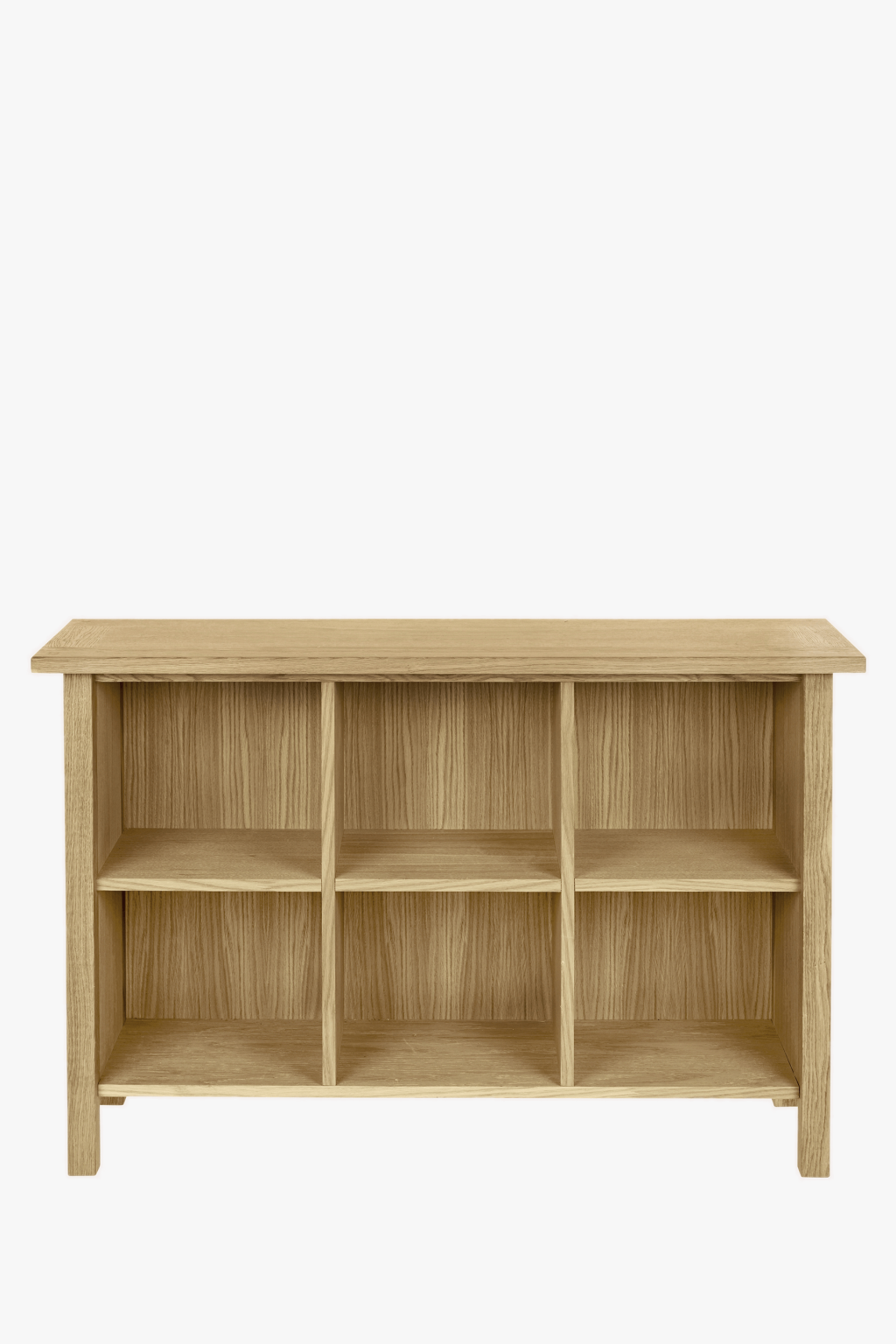 Milton Low Bookcase (Oak) – Qualita Ltd