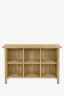 Milton Low Bookcase (Oak) – Qualita