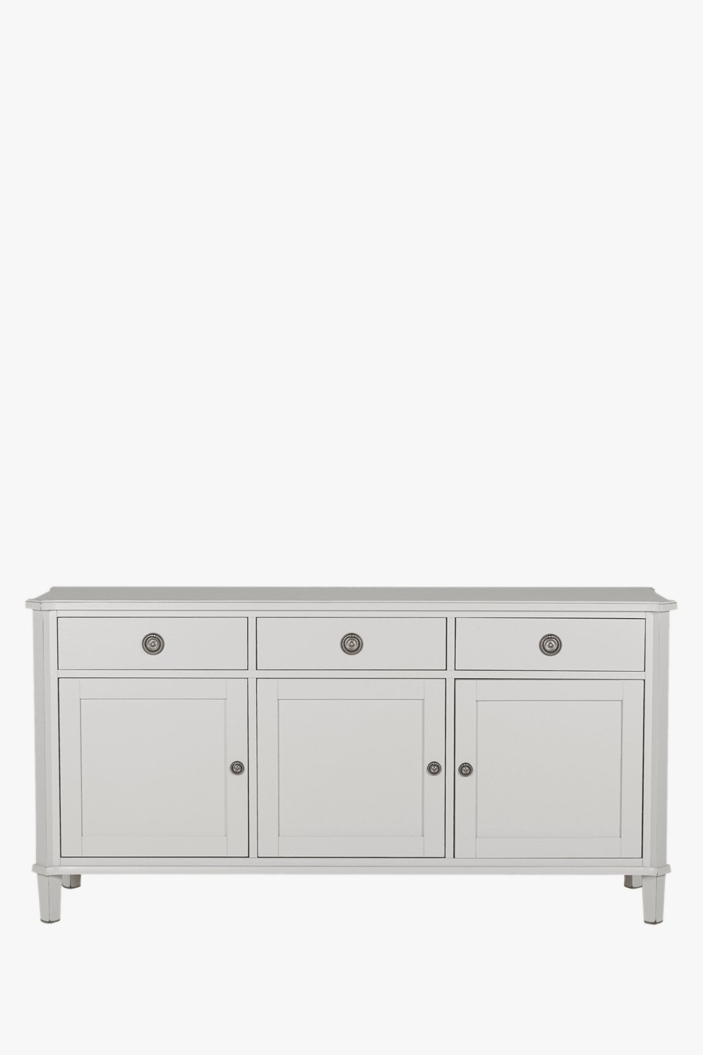Henshaw 3 Door 3 Drawer Sideboard (Pale Steel) – Qualita Ltd