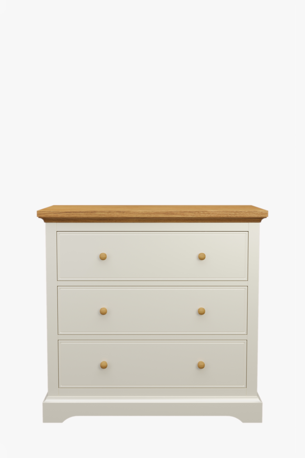 Oakham 3 Drawer Chest (Ivory) – Qualita Ltd