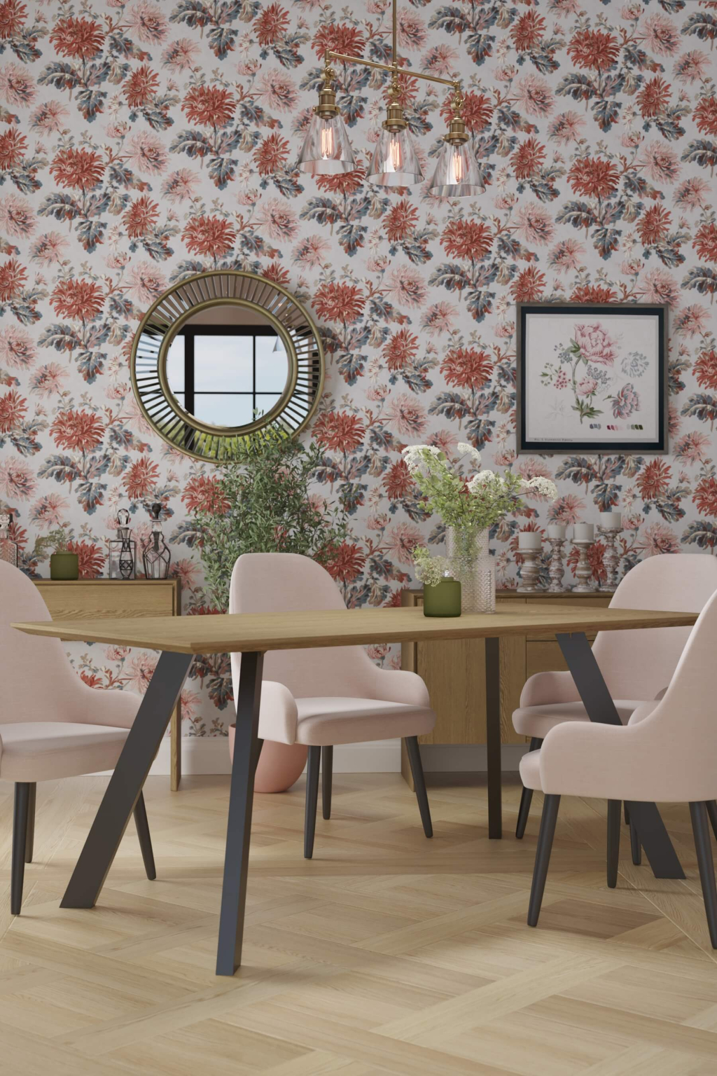 Ammanford Dining Table Chamfered Edge (Oak) – Qualita Ltd