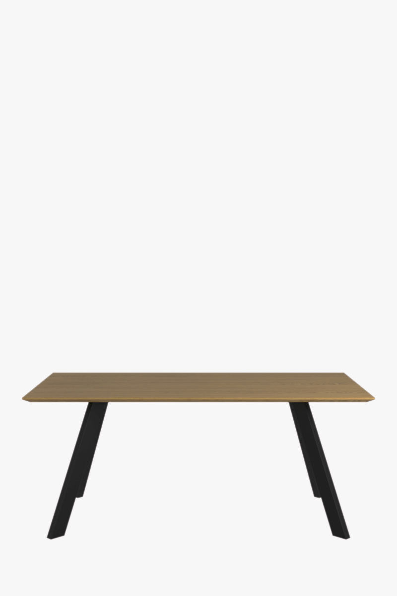 Ammanford Dining Table Chamfered Edge (Oak) – Qualita Ltd