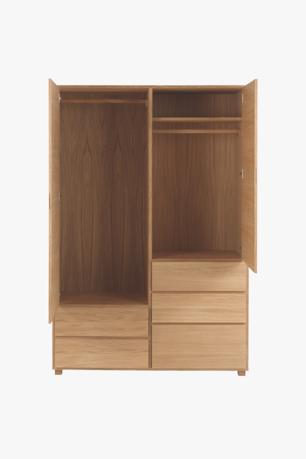 Hana II 2 Door Wardrobe (Oak) – Qualita Ltd