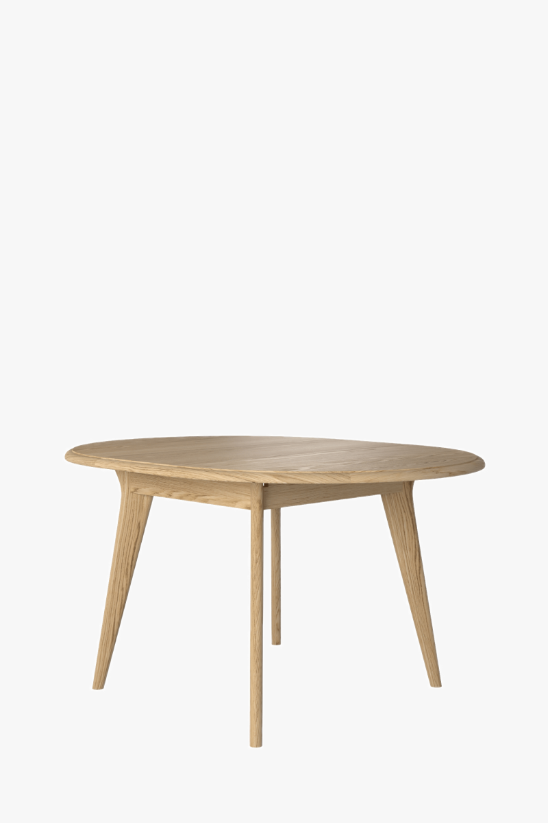 Stockholm Compact Round Extending Dining Table (Oak) – Qualita Ltd