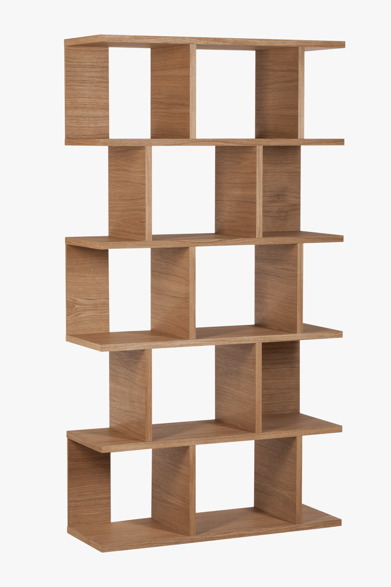 Westport Puzzle Shelving Unit (Oak) – Qualita Ltd