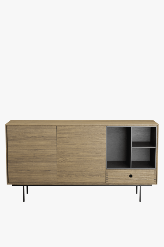 Korgen 2 Door 1 Drawer Sideboard – Qualita Ltd