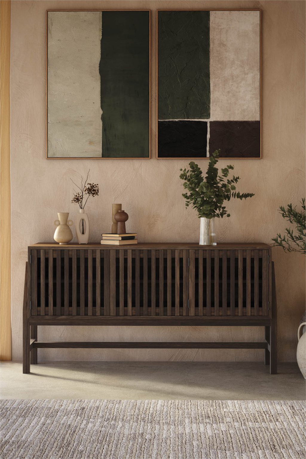 Abigail Ahern Batten 3 Door Wide Storage Unit – Qualita Ltd